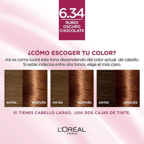 Excellence Tintes de Cabello Tinte Permanente 6.34 Rubio Oscuro ...