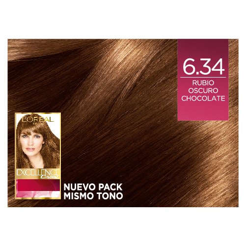 EXCELLENCE CREAM Crème Tintes de Cabello Tinte Permanente 6.34 Rubio ...