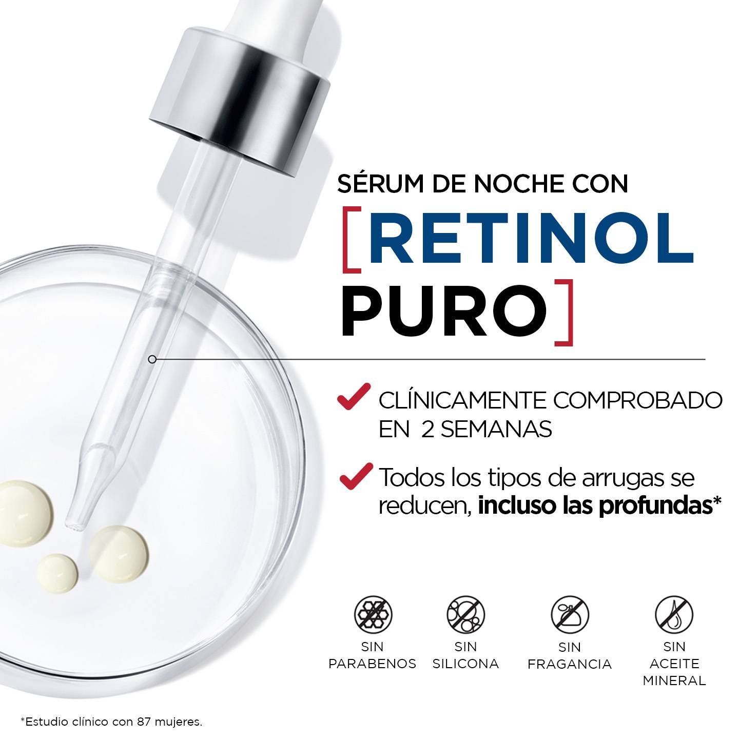 Serum facial noche Revitalift con 0.3% Retinol | L'Oréal Paris